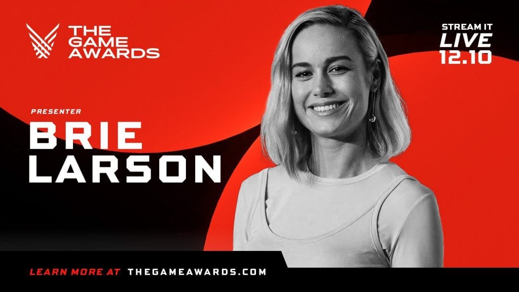 Brie Larson será apresentadora do The Game Awards 2020