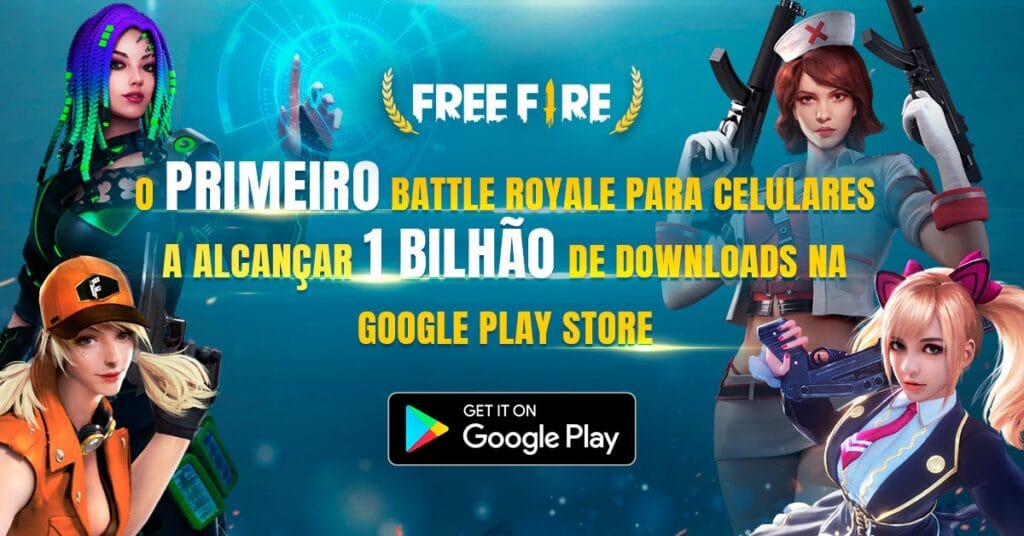 Free Fire atinge 1 bilhão de downloads na Google Play Store